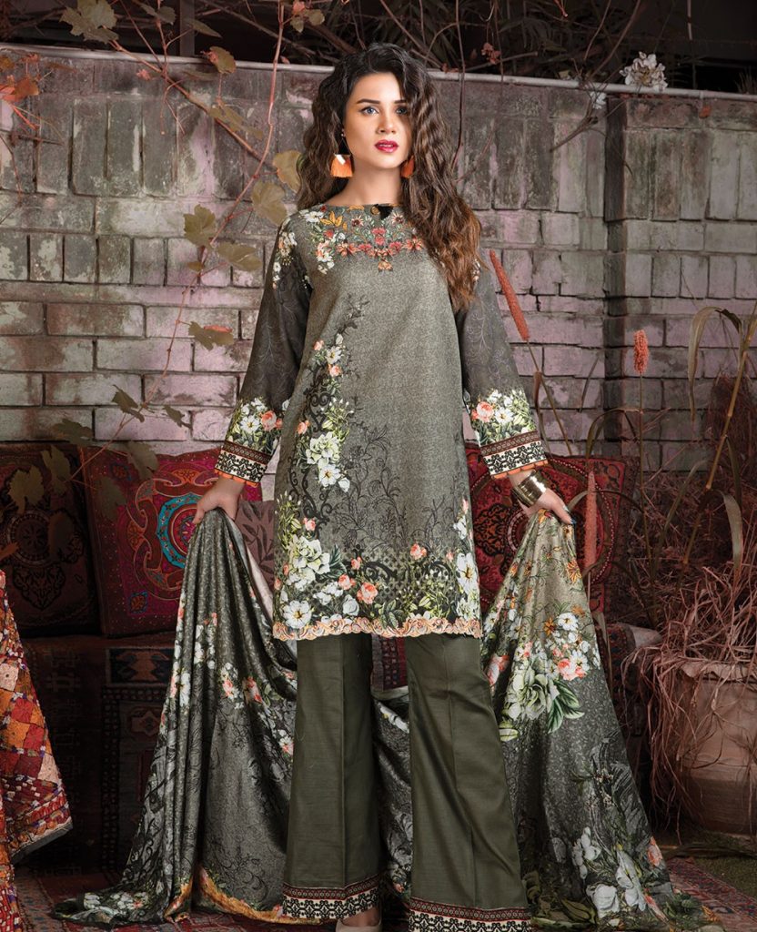 Ittehad Latest Winter Linen Khaddar Dresses Designs 2018-2019
