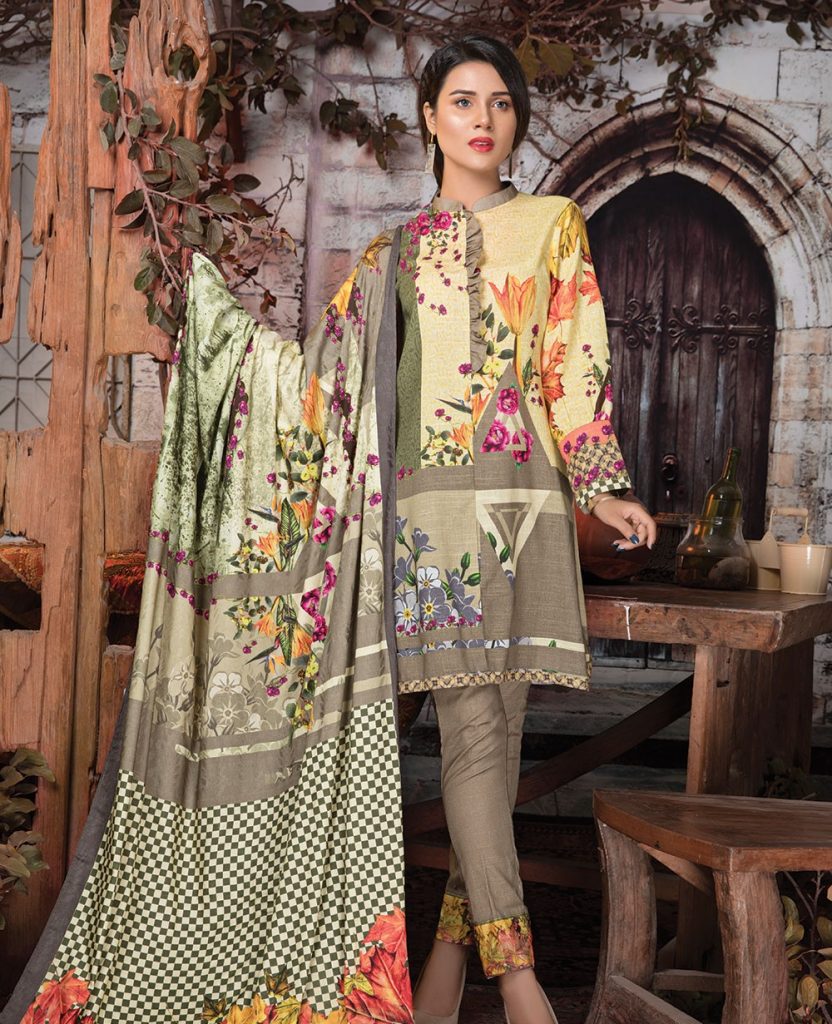 Ittehad Latest Winter Linen Khaddar Dresses Designs 2018-2019