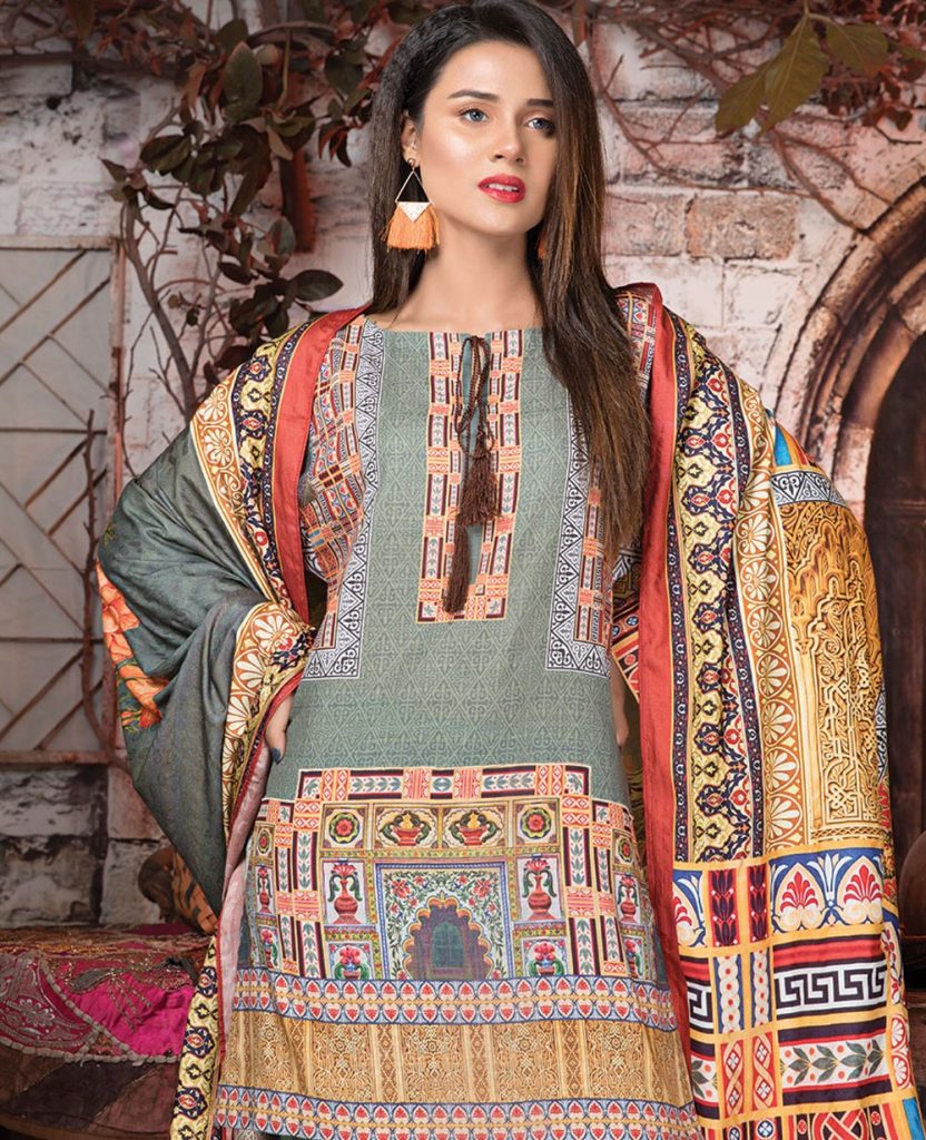 Ittehad Latest Winter Linen Khaddar Dresses Designs 2018-2019