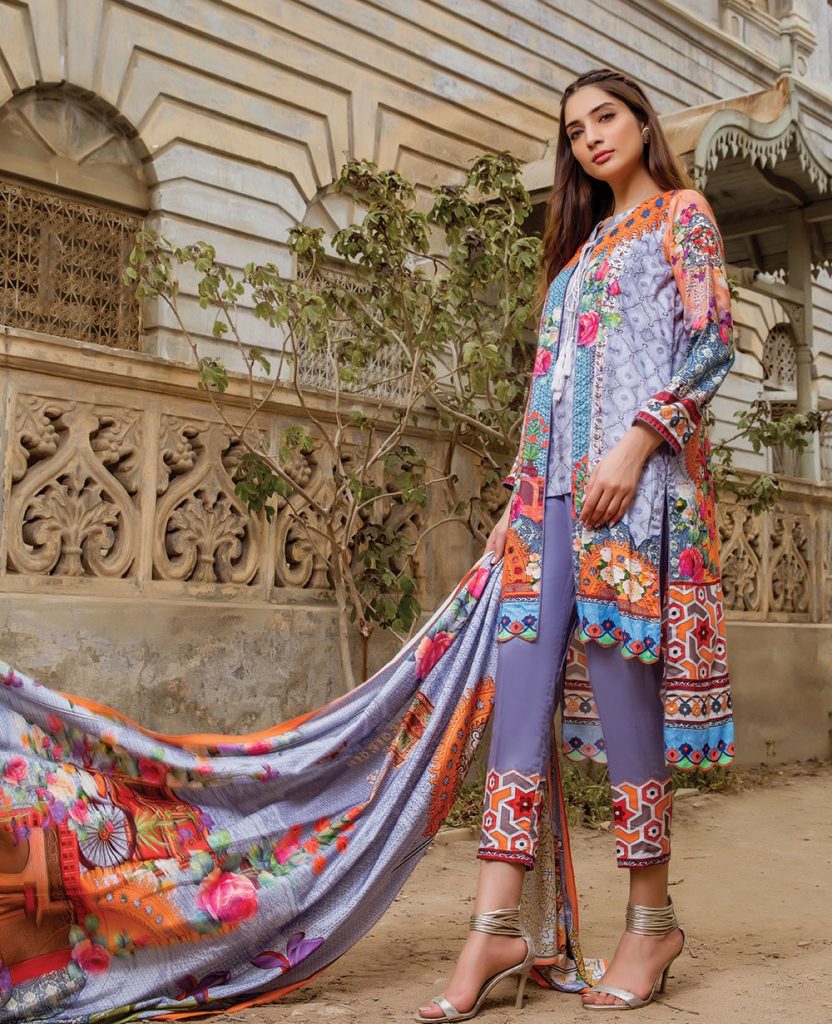 House of Ittehad German Linen Winter Dresses Collection 2018-2019