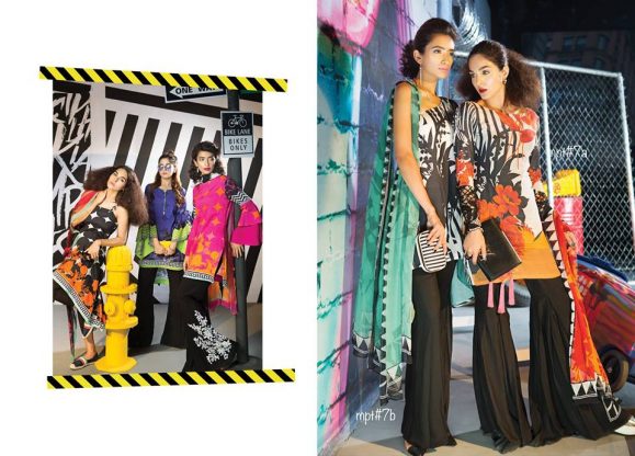 Latest Maria B Winter Printed Dresses Collection 2017-2018