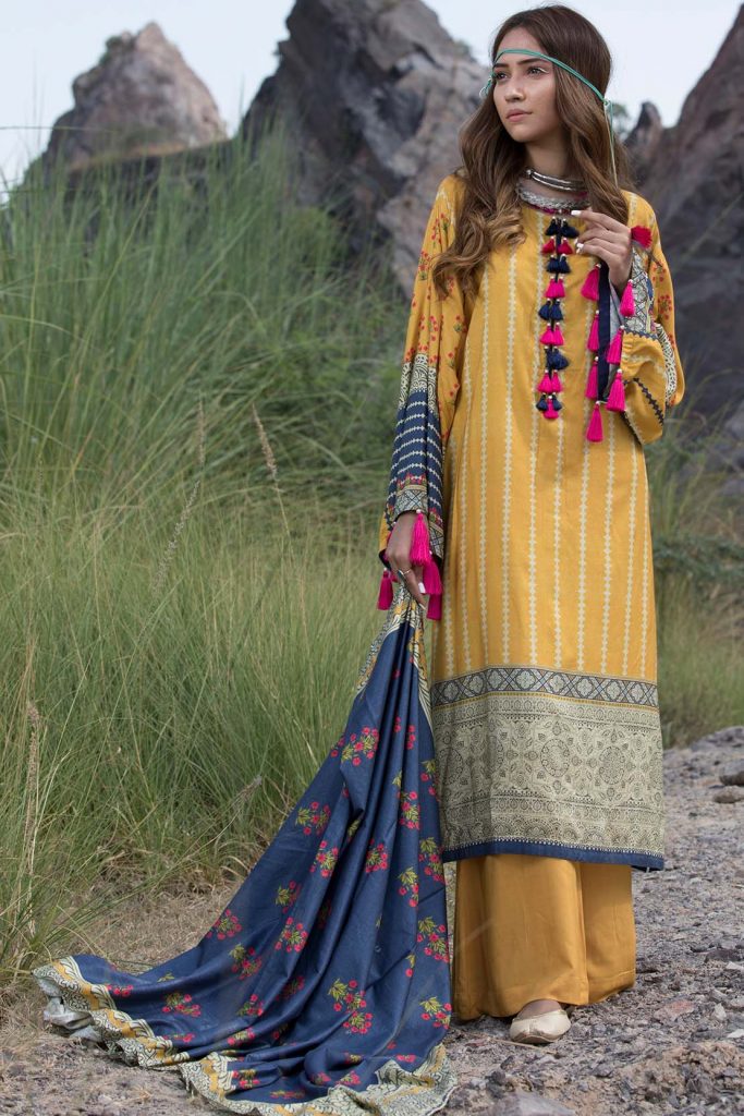 Printed Warda Latest Women Designer Winter Dresses Collection 2018-2019 ...