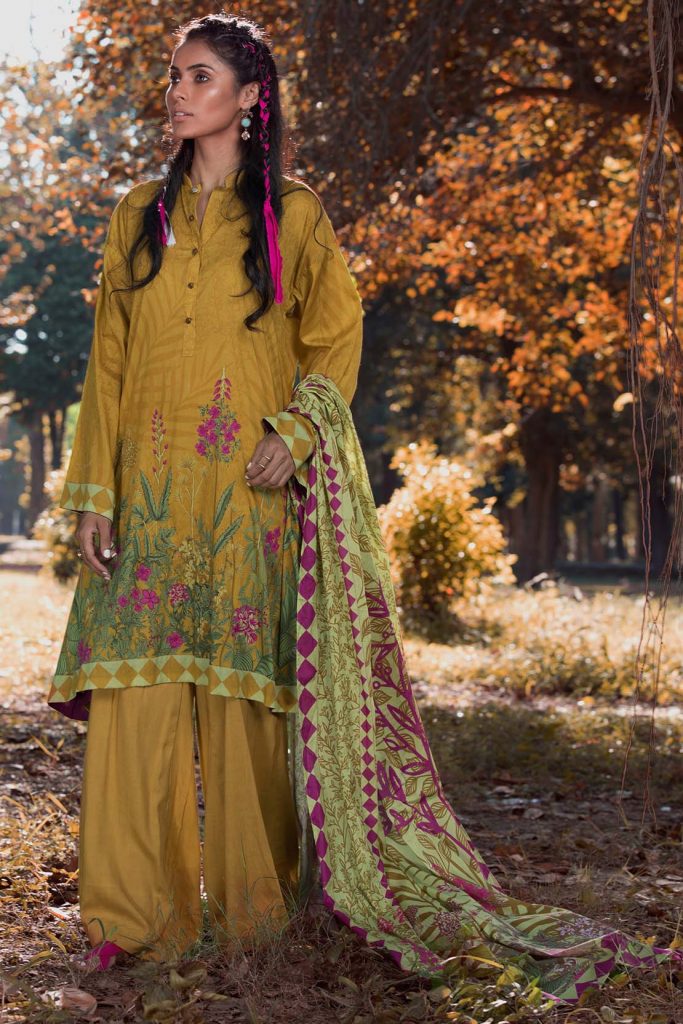 Printed Warda Latest Women Designer Winter Dresses Collection 2018-2019 ...