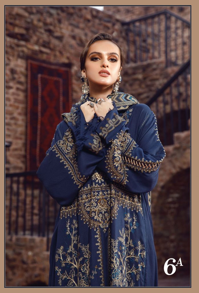 Maria B Winter Wool Shawl Dresses Linen Karandi Collection 2022-2023 ...
