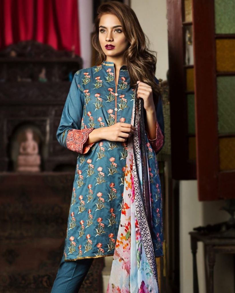 Nimsay Luxury Summer Embroidered Lawn Suits Collection 2018-19