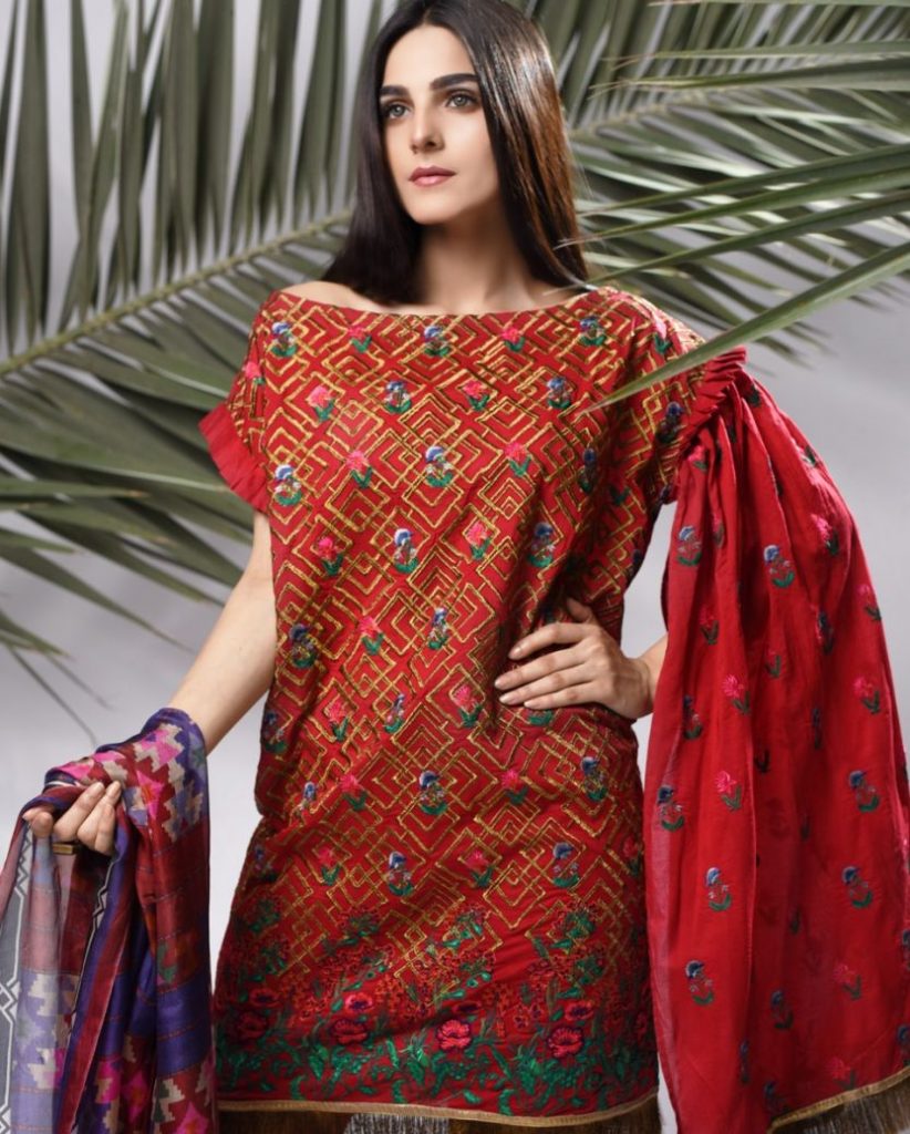 Nimsay Luxury Summer Embroidered Lawn Suits Collection 2018-19