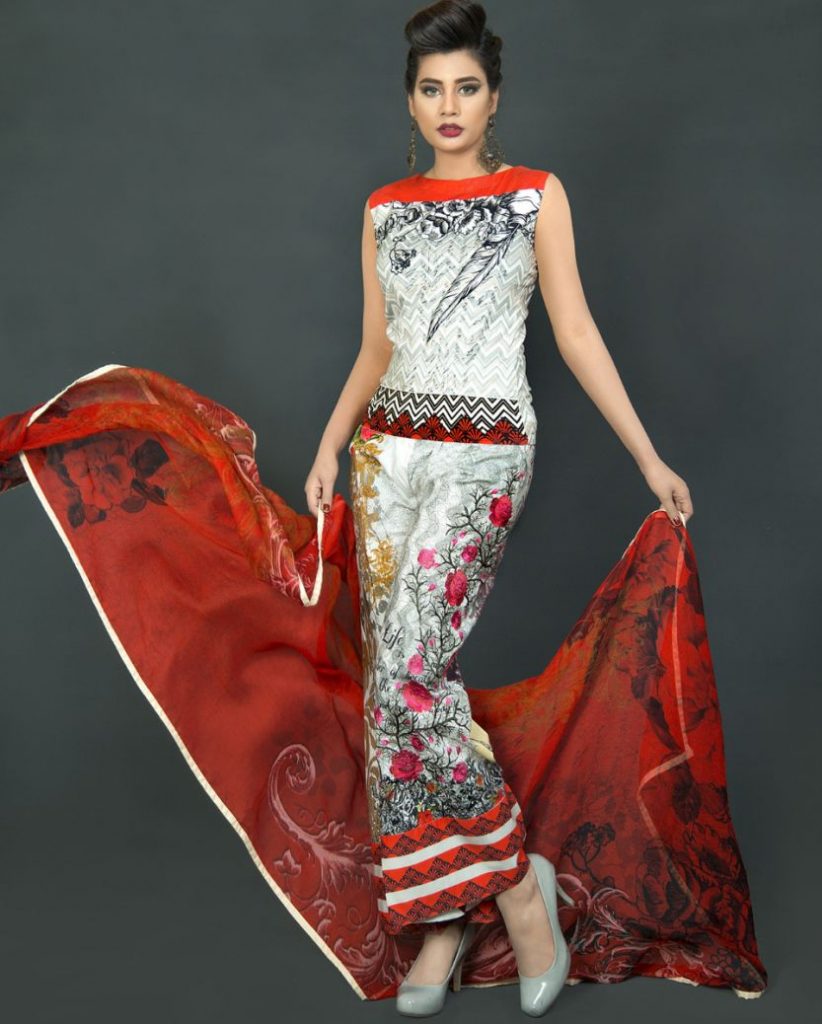 Nimsay Luxury Summer Embroidered Lawn Suits Collection 2018-19