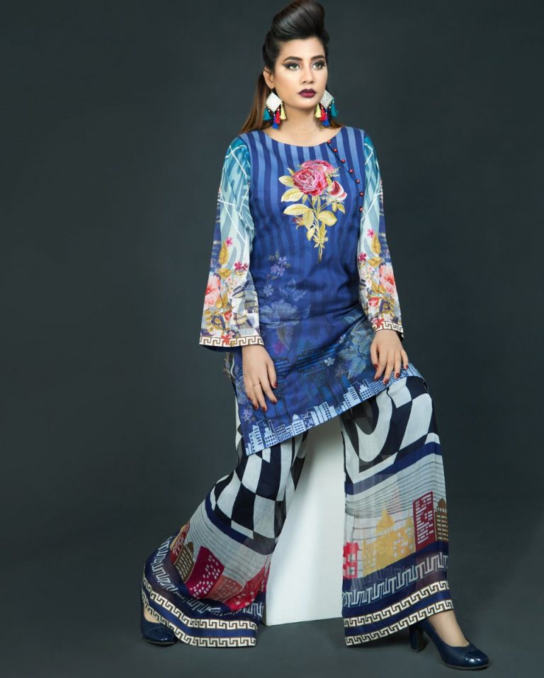 Nimsay Luxury Summer Embroidered Lawn Suits Collection 2018-19