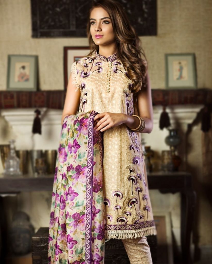 Nimsay Luxury Summer Embroidered Lawn Suits Collection 2018-19