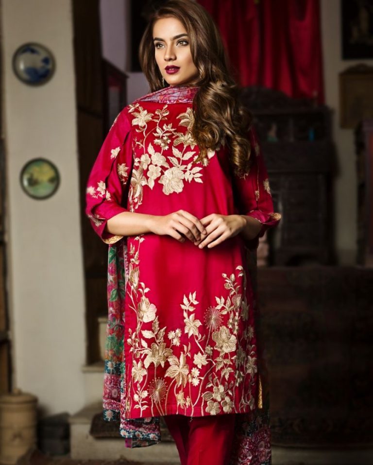 Nimsay Luxury Summer Embroidered Lawn Suits Collection 2018-19