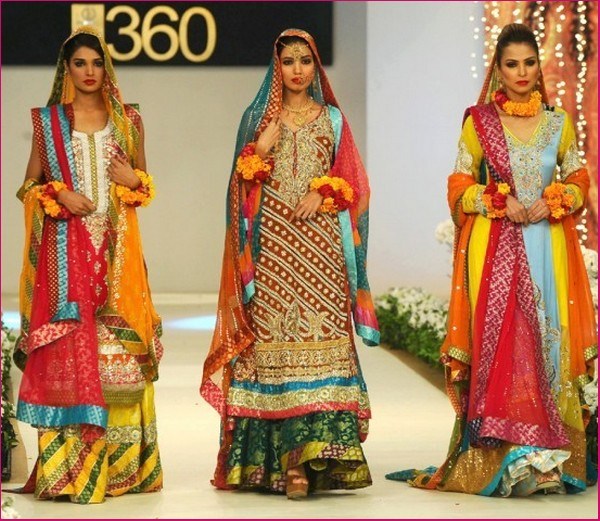 Latest Bridal Mehndi Dresses Collection 2015 2016