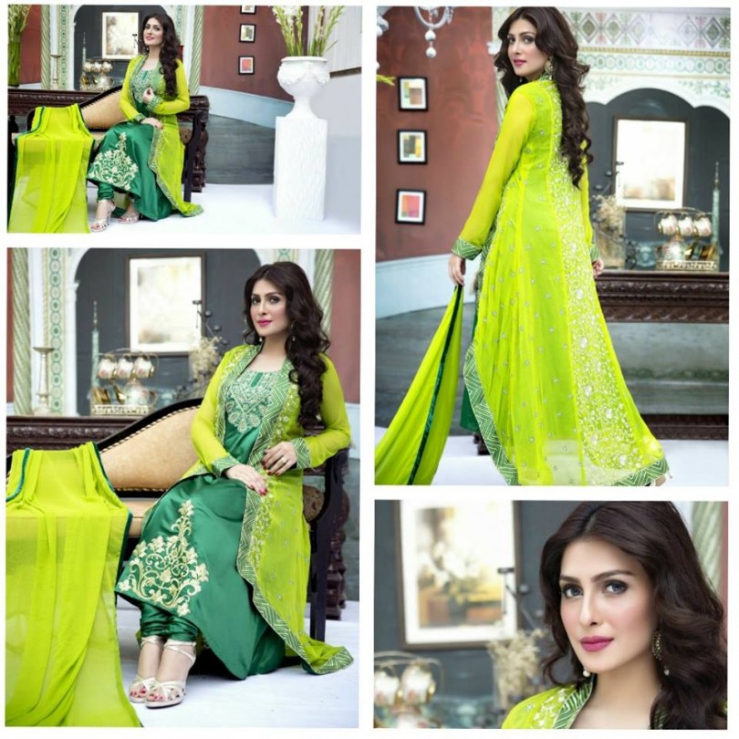 Amna Ismail Embroidered Chiffon Fancy Lawn Collection 2015-16