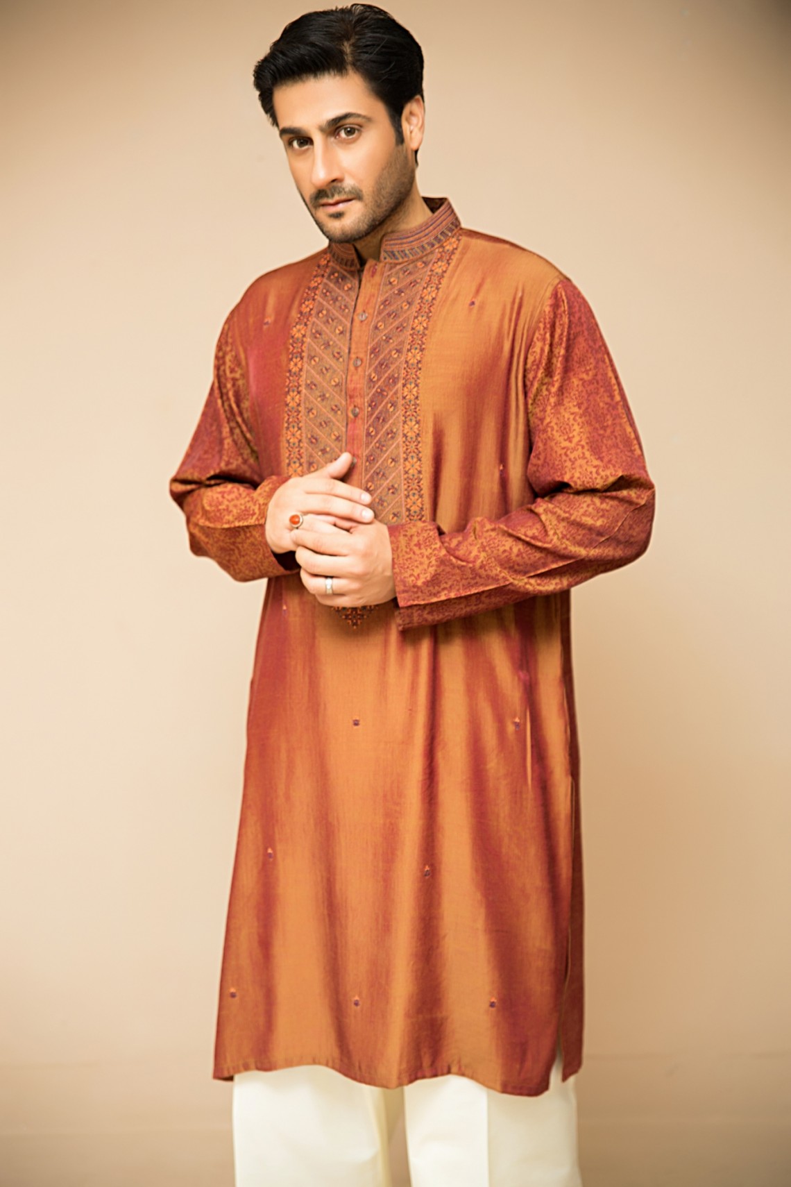 Amir Adnan Men Ceremony Kurtas Waist Coat Collection 2018 2019