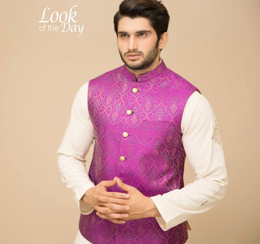 Amir Adnan Men Ceremony Kurtas Waist Coat Collection 2018 2019