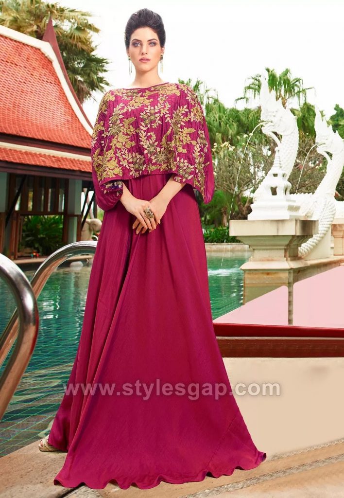 Latest Umbrella Cut Dresses Frocks Designs 2024-25 Collection