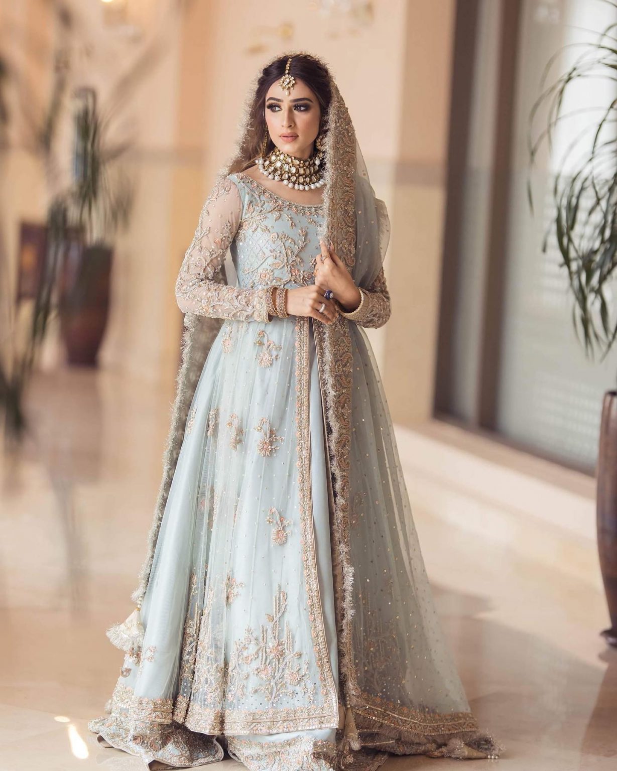 Latest Wedding Maxis Long Tail Dresses 2025 Designs Collection