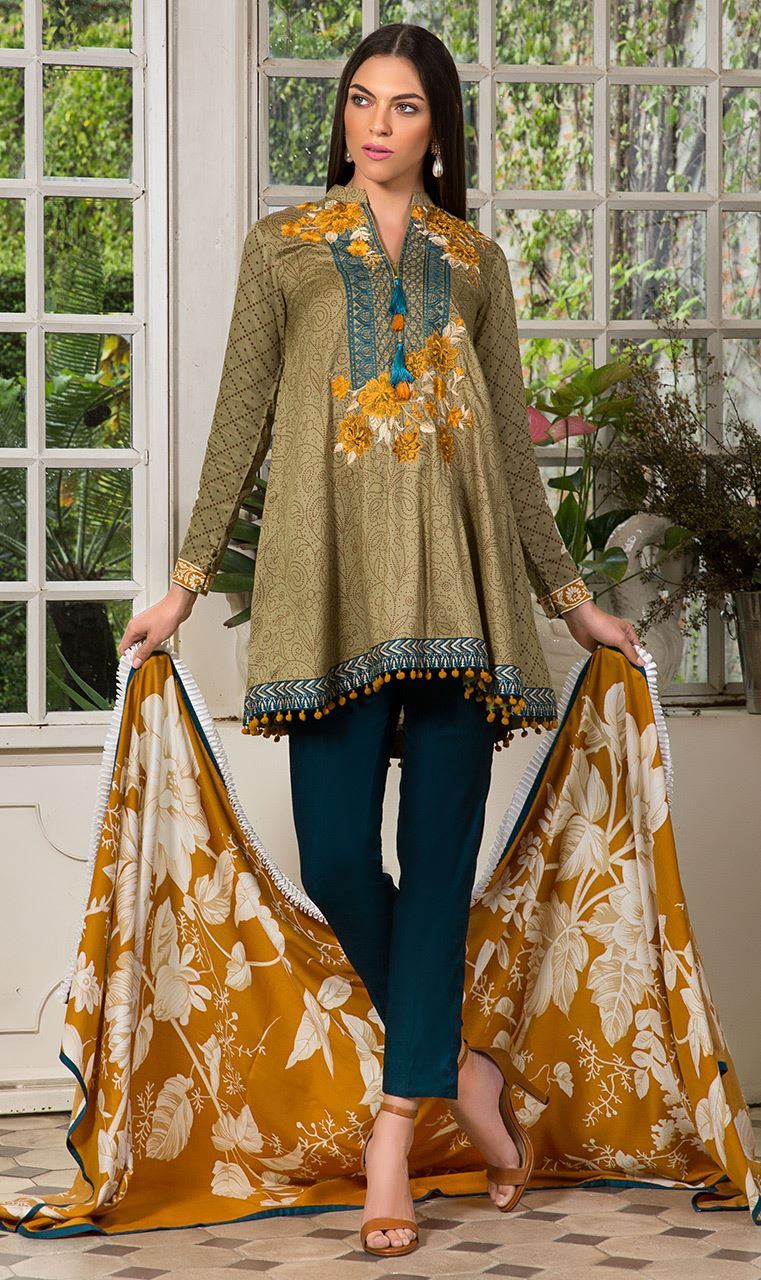 Orient Textiles Embroidered & Printed Latest Winter Dresses 2018-19 (4 ...