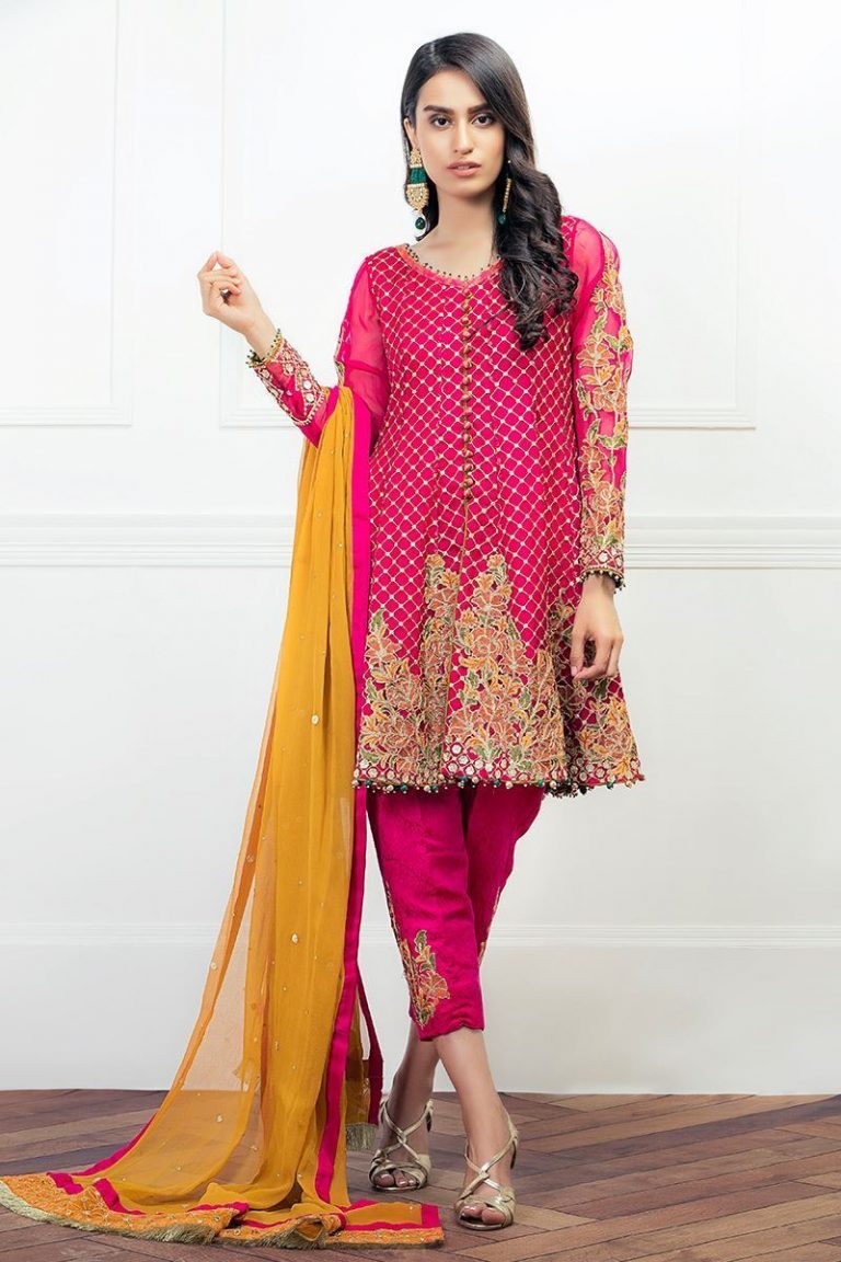 Pakistani Party Wear Embroidered Shirts 2025-26 Latest Designs