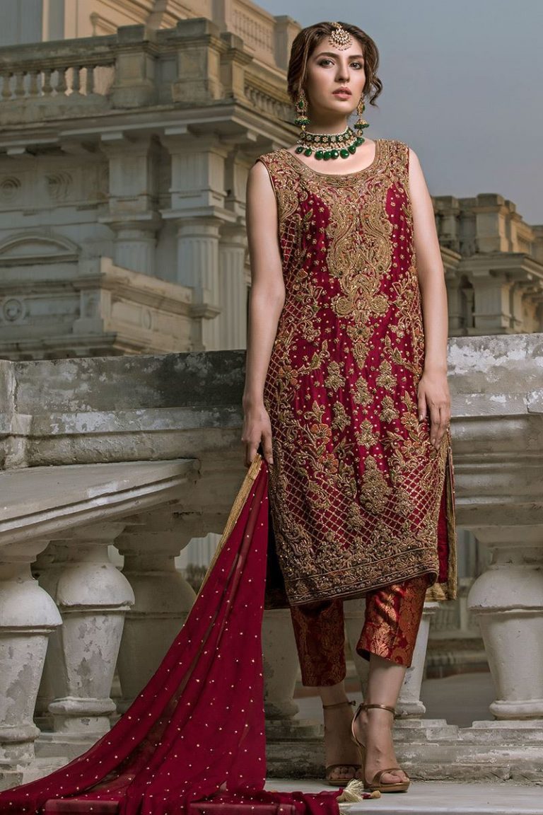 Pakistani Party Wear Embroidered Shirts 2025-26 Latest Designs