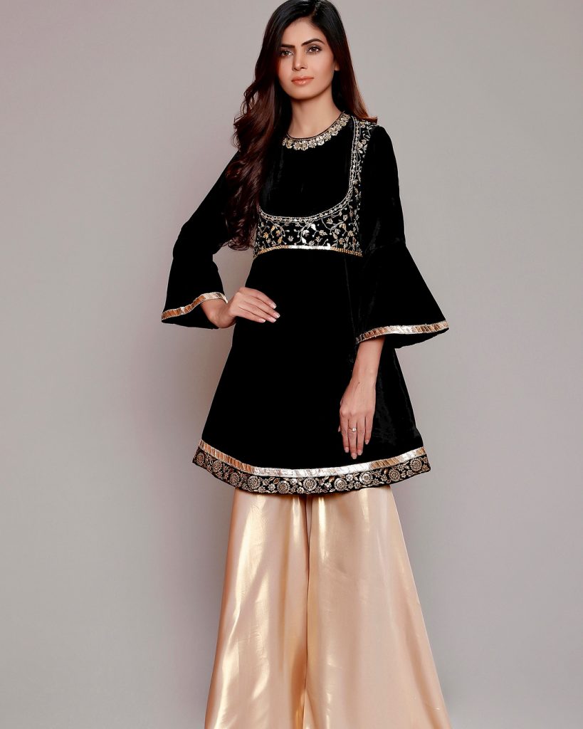 Winter Velvet Dresses Designs Latest Trends Collection 2024-2025