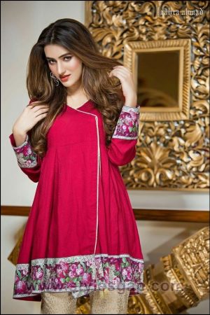 Latest Ladies Medium Shirts Frocks Designs & Styles 2024