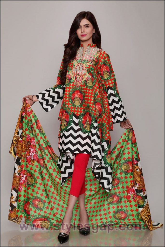 Latest Ladies Medium Shirts Frocks Designs & Styles 2024