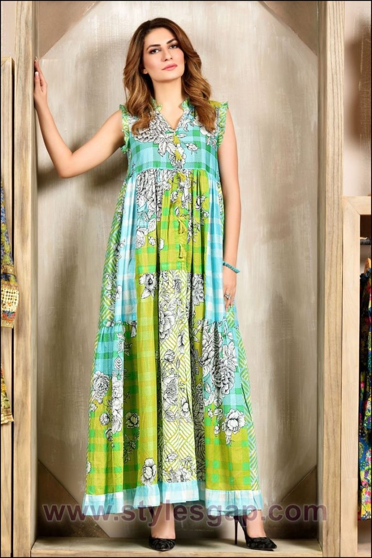 Latest Ladies Medium Shirts Frocks Designs & Styles 2024