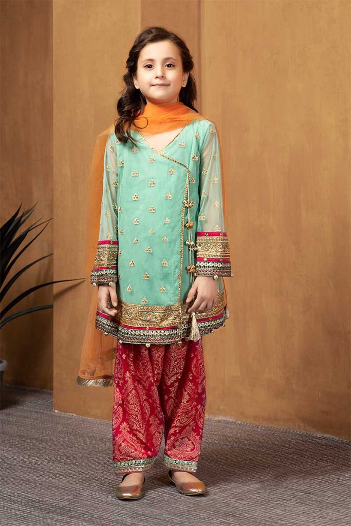 Maria B Fancy Kids Desi Dresses Designs for Girls 2025 Collection