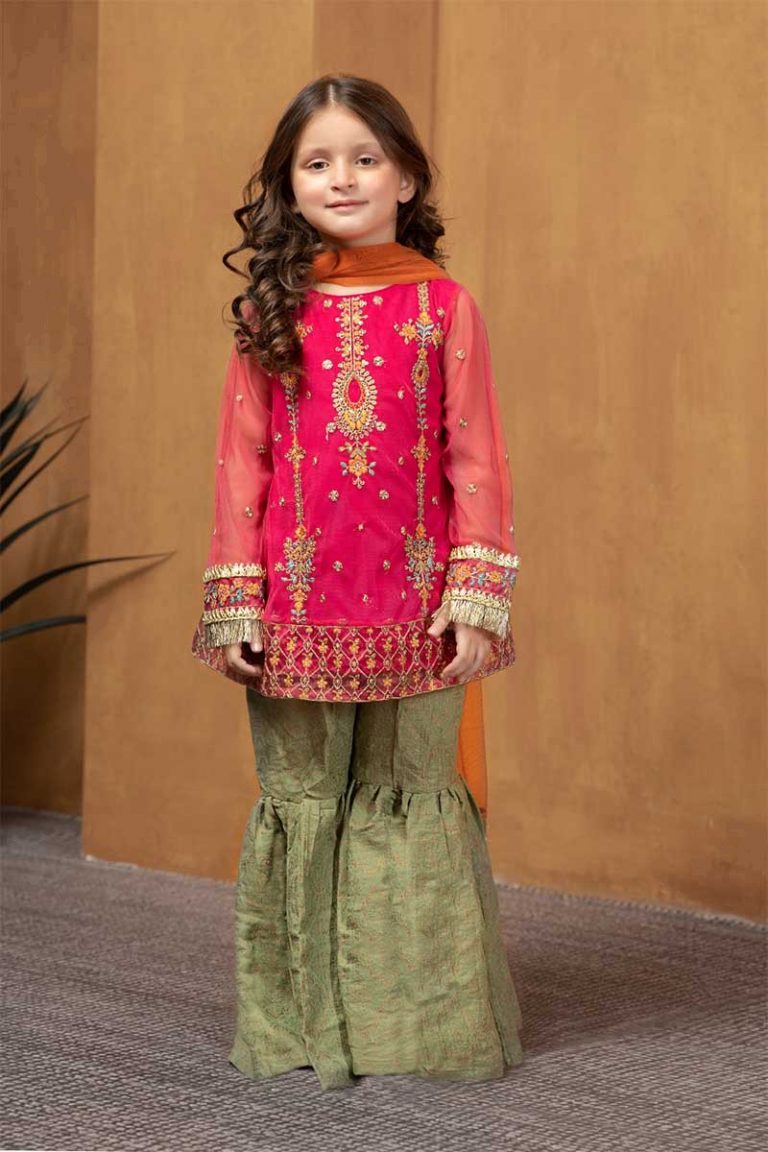 Maria B Fancy Kids Desi Dresses Designs for Girls 2025 Collection
