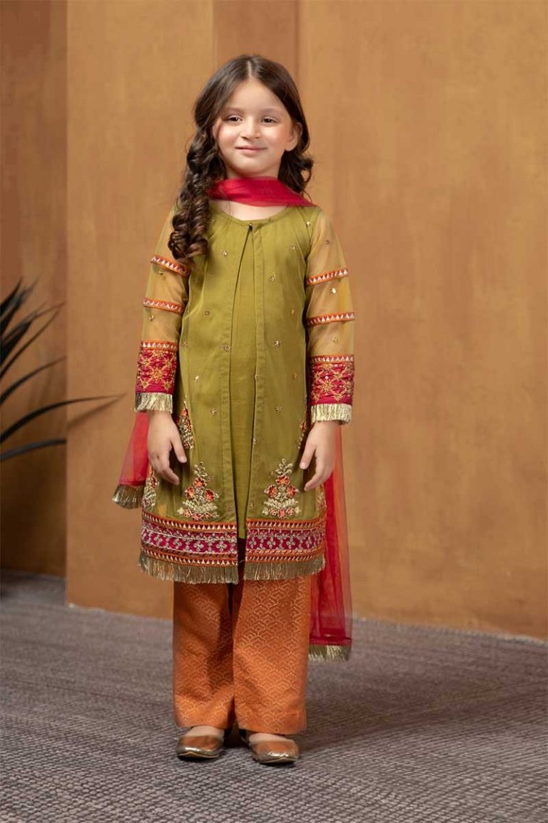 Maria B Fancy Kids Desi Dresses Designs for Girls 2025 Collection