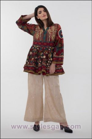 Latest Ladies Medium Shirts Frocks Designs & Styles 2024