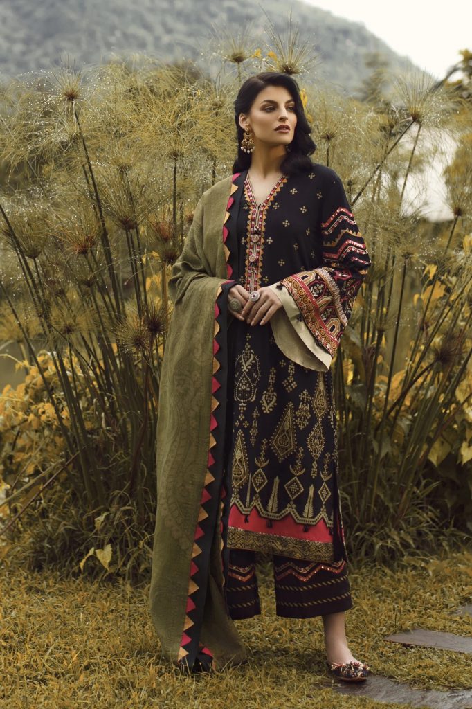 Ethnic Fancy Winter Dresses Casual Shirts Designs 2023-2024