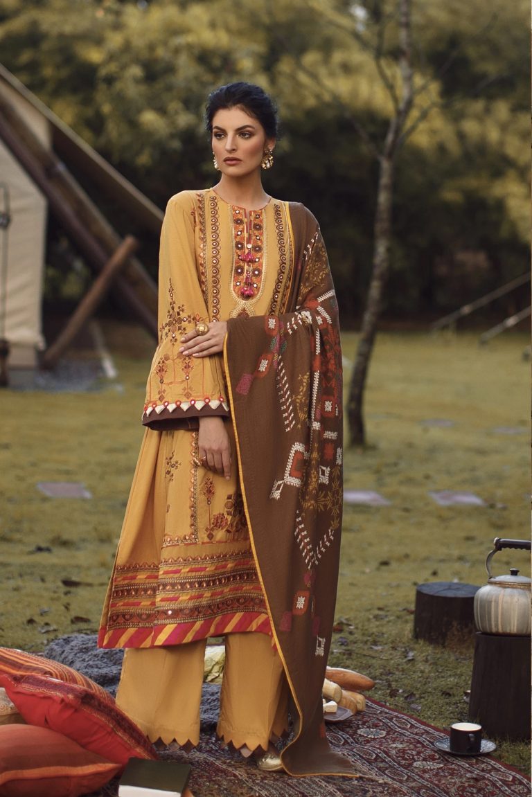 Ethnic Fancy Winter Dresses Casual Shirts Designs 2023-2024