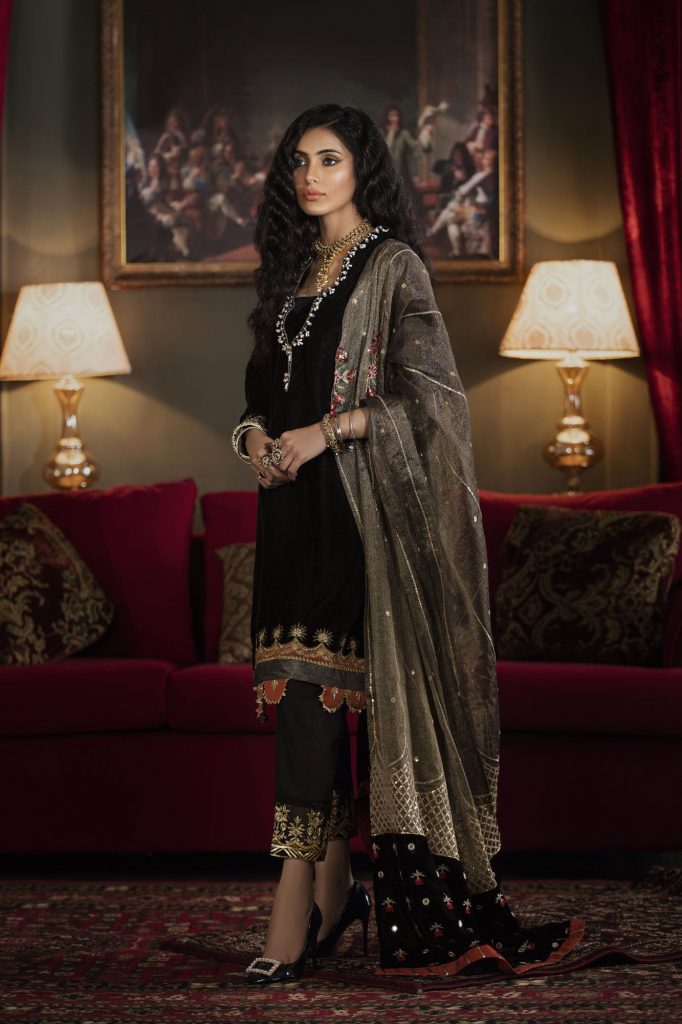 Ethnic Fancy Winter Dresses Casual Shirts Designs 2023-2024