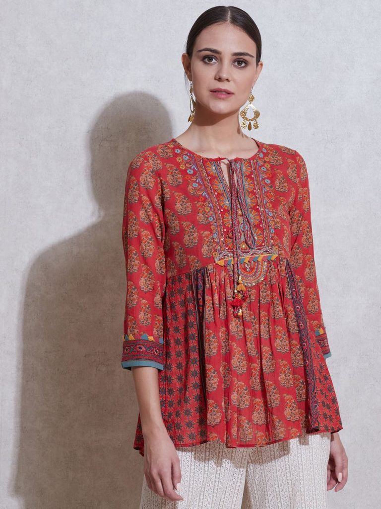 Indian Stylish Tunics Kurtis Ritu Kumar Collection 2023-2024