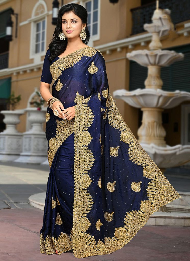 Indian Wedding Formal Saree Latest Designs (10) - StylesGap.com