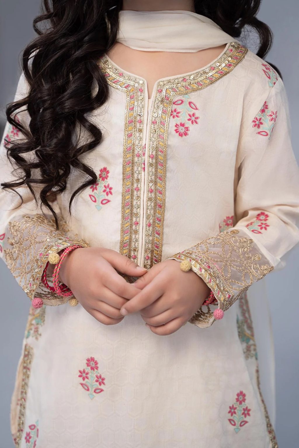 Maria B Fancy Kids Desi Dresses Designs for Girls 2025 Collection