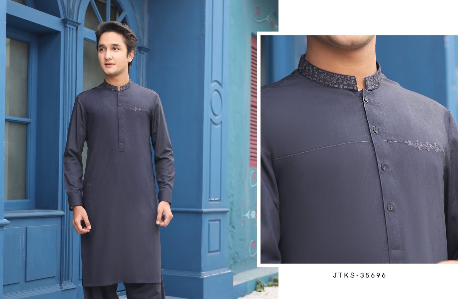 Latest J. Eid Kurta Shalwar Kameez Designs Waistcoat Collection 2022
