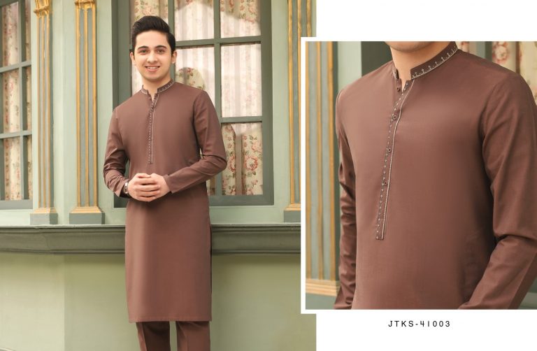 Latest J. Eid Kurta Shalwar Kameez Designs Waistcoat Collection 2022