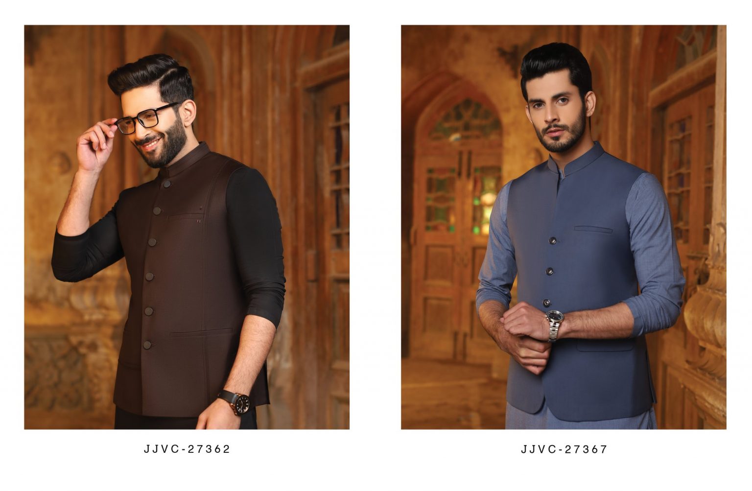 Latest J. Eid Kurta Shalwar Kameez Designs Waistcoat Collection 2022