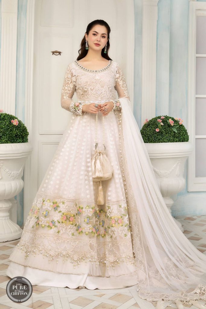Maria B Latest Eid Chiffon Embroidered Embellished Dresses 2023