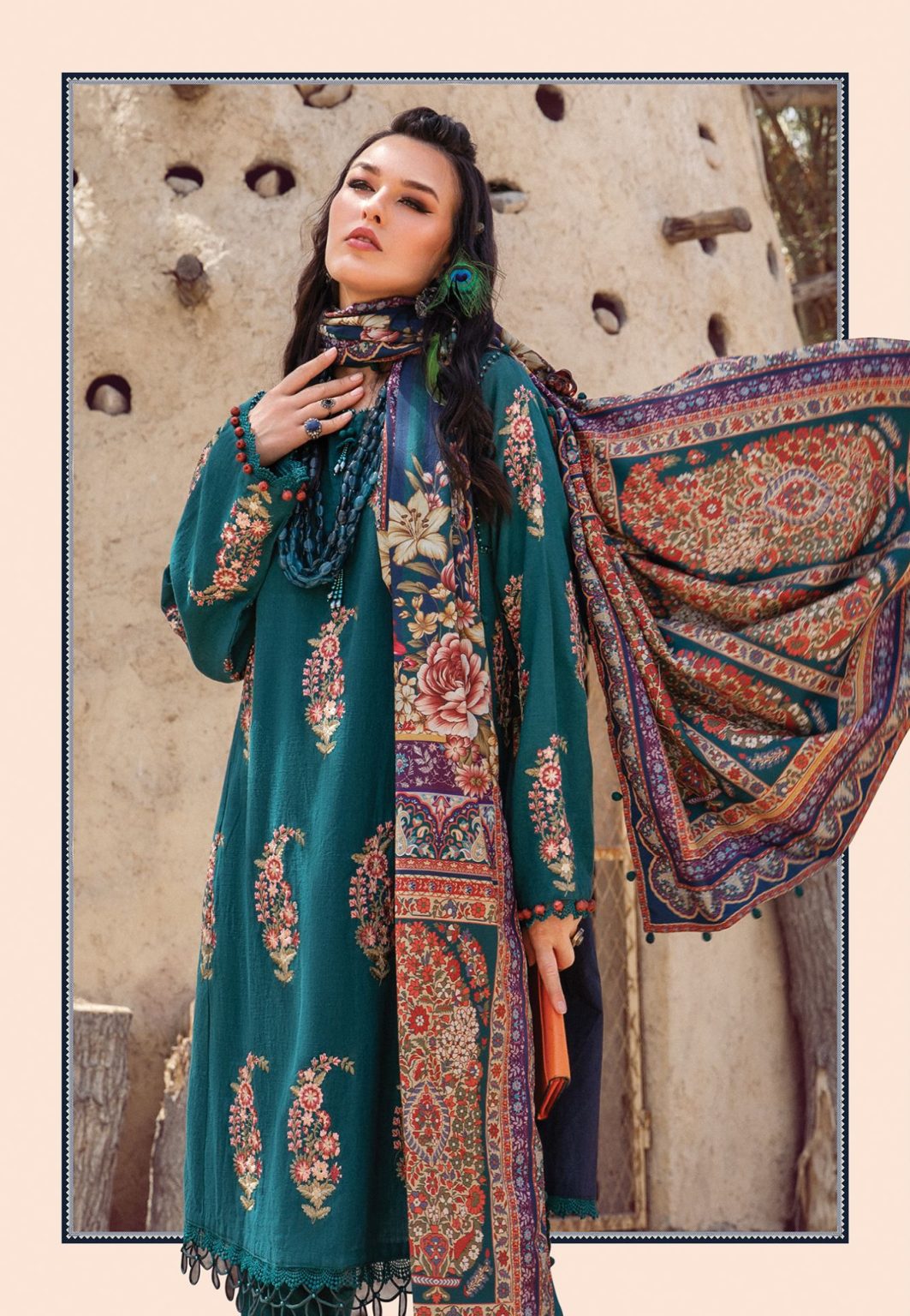 Maria B Winter Printed Dresses M Prints Collection 2022-23