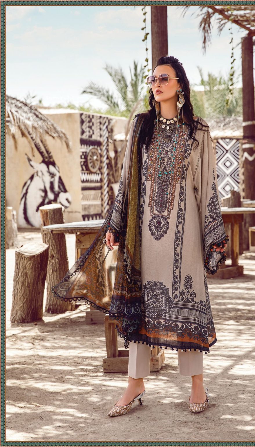 Maria B Winter Printed Dresses M Prints Collection 2022-23