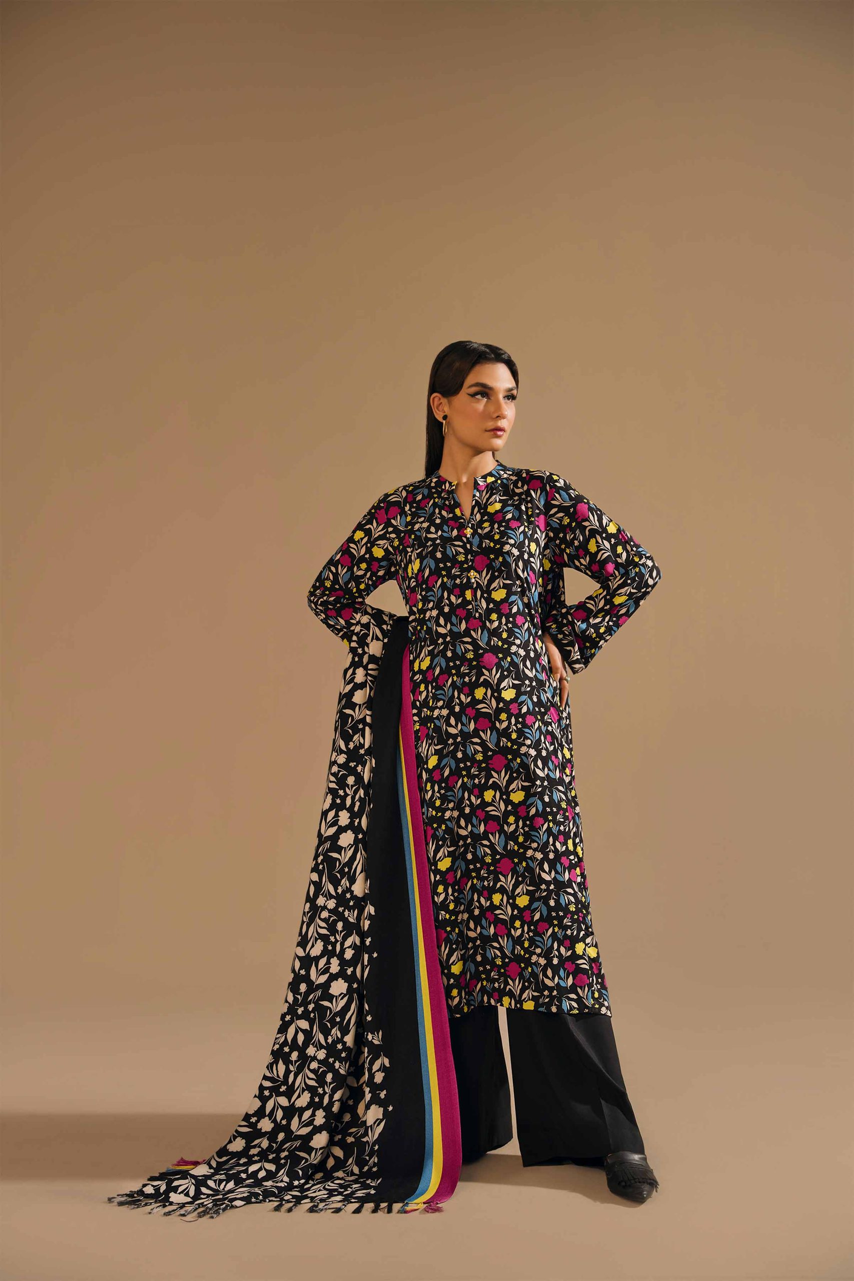 Nishat Linen Winter Dresses Collection Khaddar Linen Wool Jacquard ...