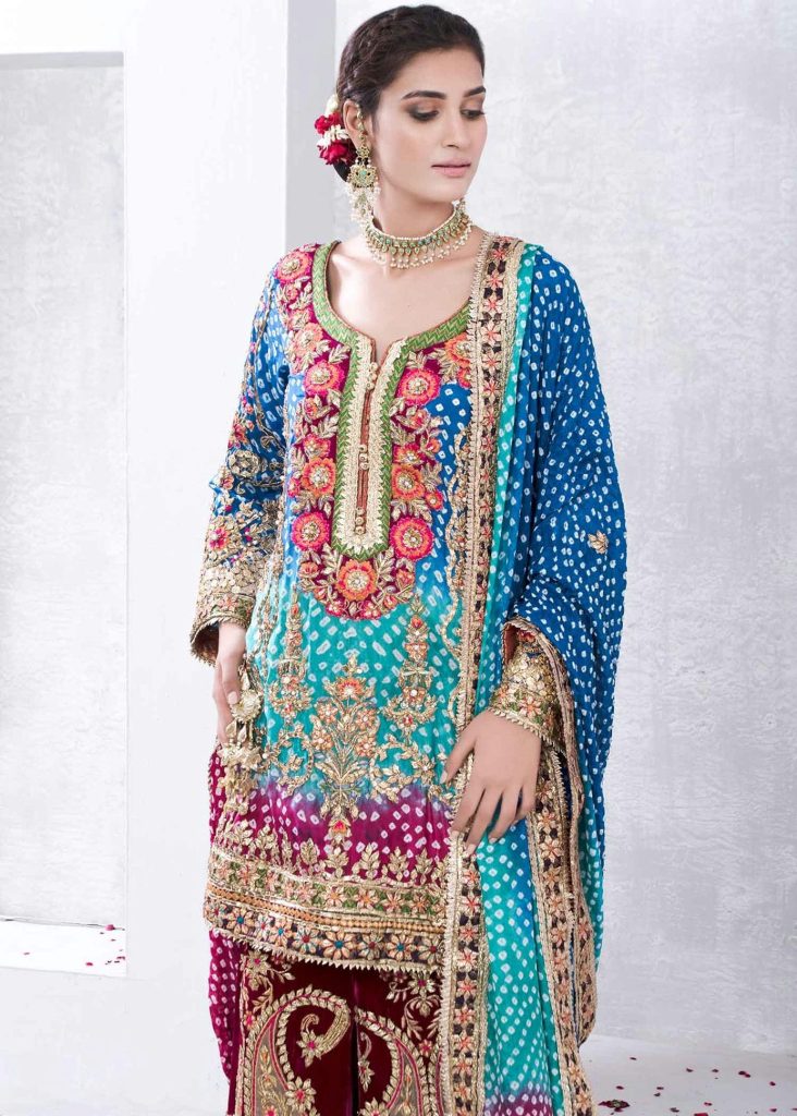 Colorful Chunri Shirts & Dresses - Latest Party Wear Embroidered Shirts ...