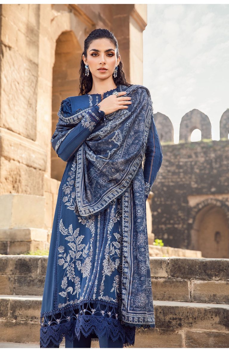 M Prints Maria B Winter Printed Embroidered Dresses 2024-2025